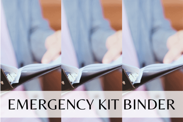 How to Create an Emergency Kit Binder in 5 Easy Steps